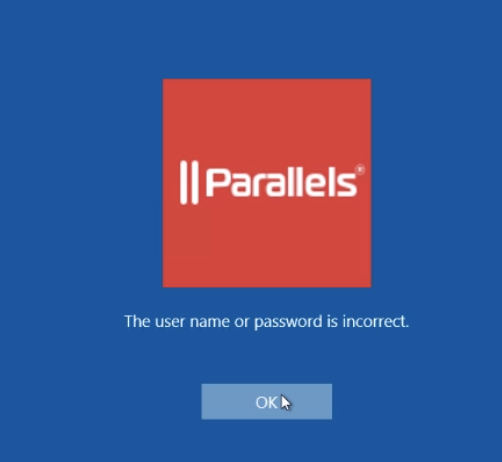 Kb Parallels The User Name Or Password Is Incorrect While Launching A Published Application